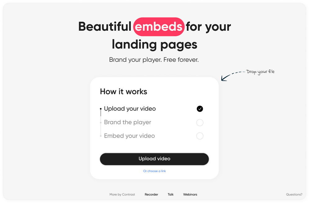 How to embed a video on your website for free