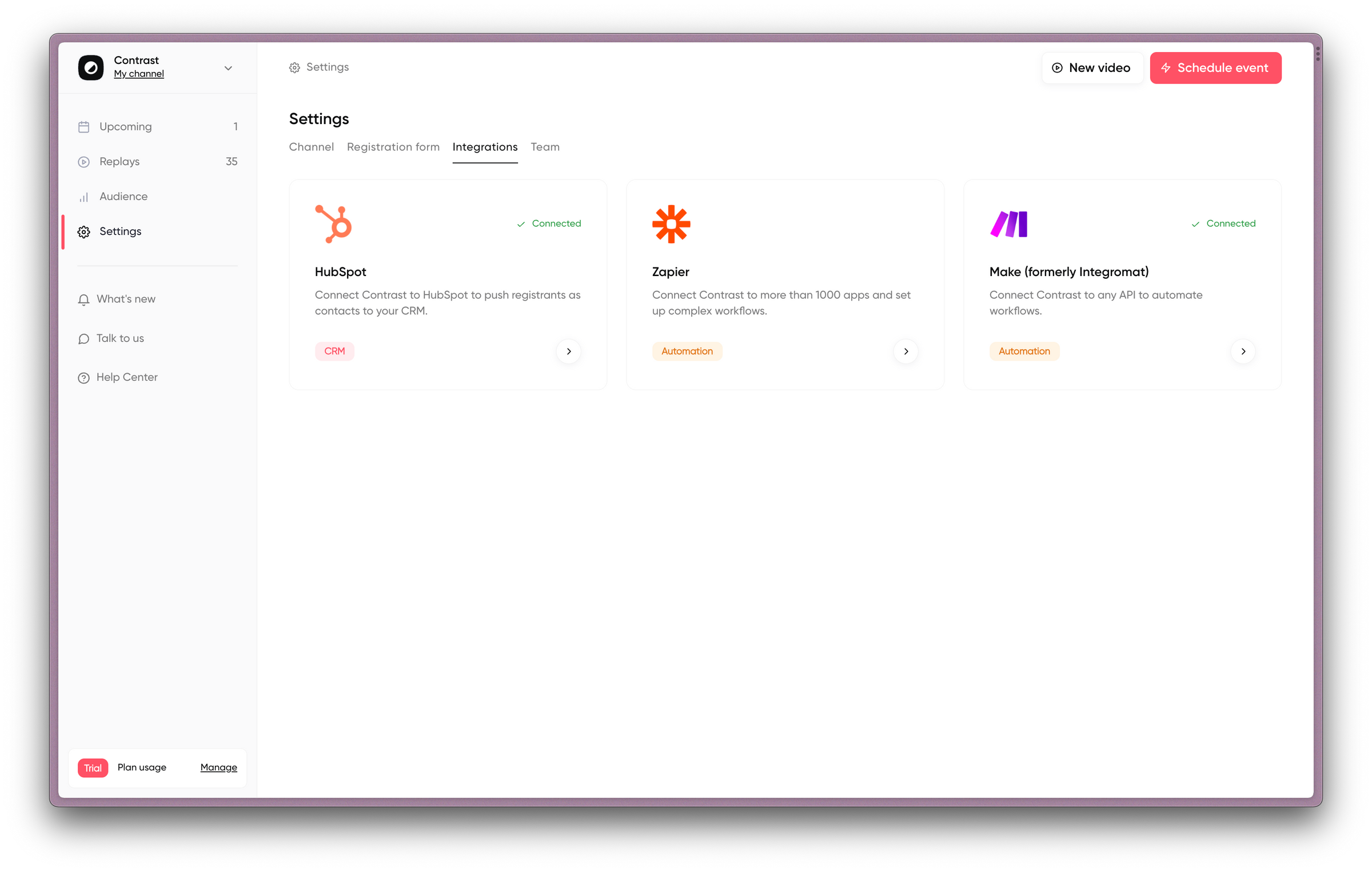How to use the Contrast HubSpot integration